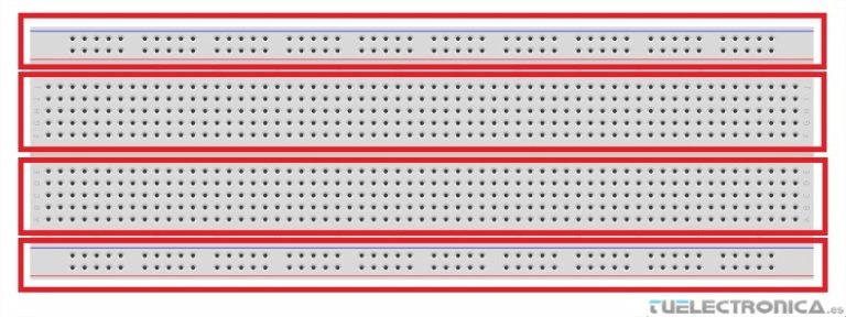 Qué es la protoboard (breadboard) - TuElectronica.es