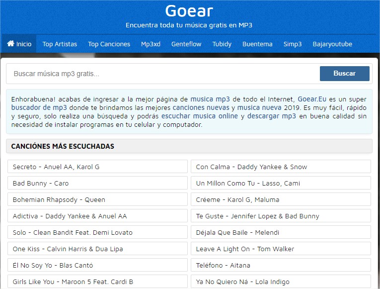 TOP 5 webs - DESCARGAR música mp3 gratis - TuElectronica.es