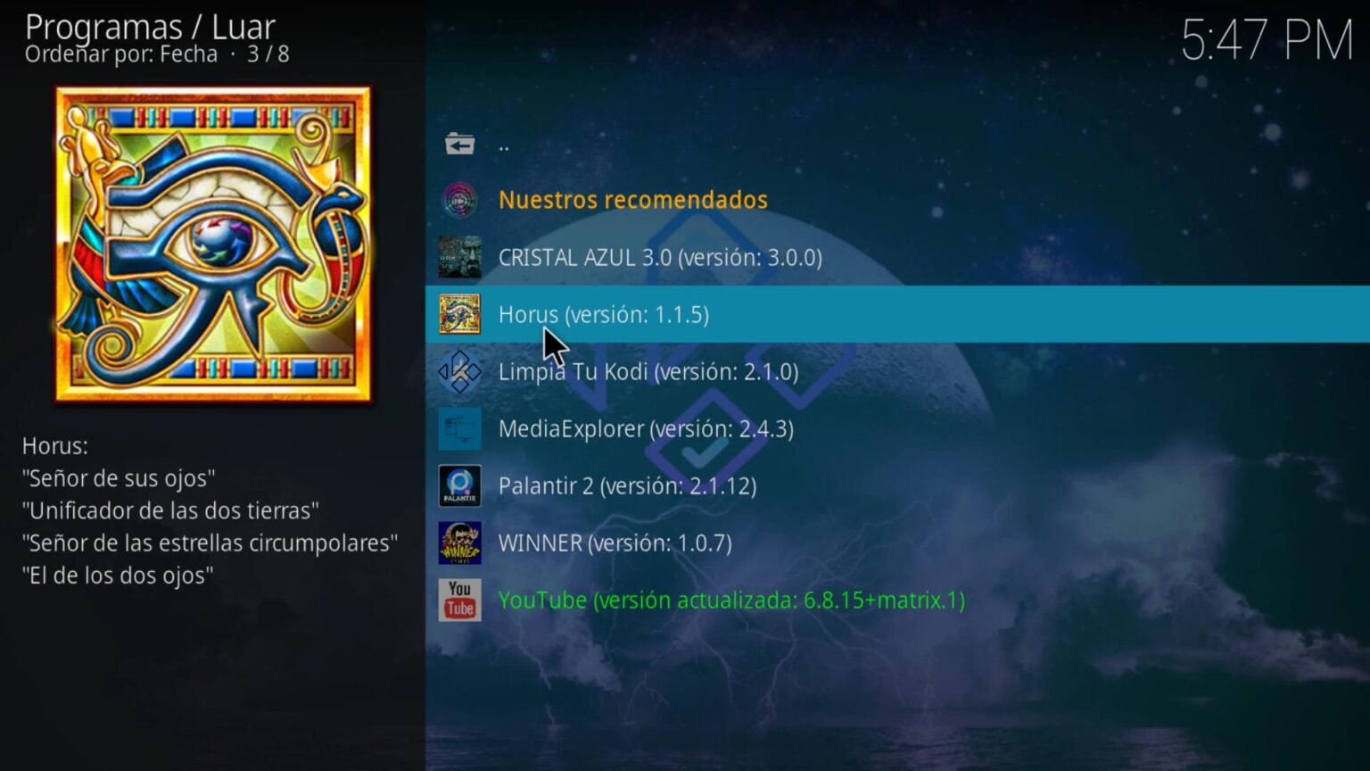 Instalar LUAR en KODI 19 Matrix - Los mejores Addons