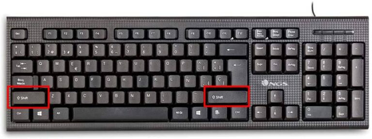 Cuál es la tecla shift en el teclado - TuElectronica.es